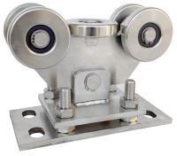 China Cantilever Gate Heavy Duty Sliding Gate Carriage Wheel Zinc Silver for sale
