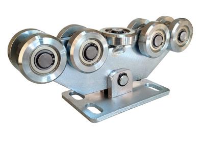 China Zinc Silver Cantilever / Sliding Gate Roller Carriage Heavy Duty for sale