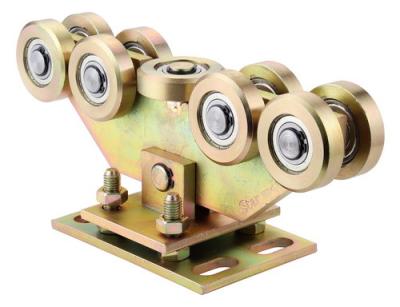 China Heavy Duty Cantilever Gate Wheel 68mm Zinc White Zinc Yellow for sale