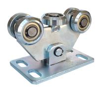 China Heavy Duty Cantilever Gate Wheel 68mm Zinc White Zinc Yellow for sale