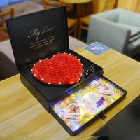 China Double Layer Flower Packaging Boxes Cardboard Florist Bouquet Box Jewelry Gifts Packaging Personalized for sale