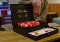 China Double Layer Flower Packaging Boxes Cardboard Florist Bouquet Box Jewelry Gifts Packaging Personalized for sale