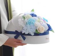 China Fresh Rose Arrangement Luxury Flower Box Recycled Cardboard Boxes Custom Logo for sale