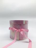 China Clear PVC Window Round Mother'S Day Flower Hat Box Floral Packaging Matte Glossy Lamination for sale