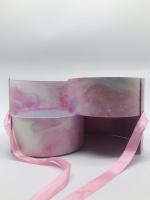 China Clear PVC Window Round Mother'S Day Flower Hat Box Floral Packaging Matte Glossy Lamination for sale
