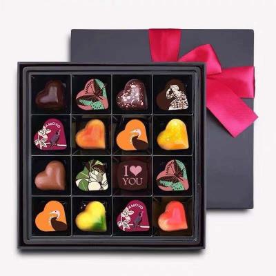 China Rigid Chocolate Packaging Gift Boxes With Dividers And Custom Pantone Design for sale