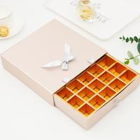 China Modern Personalised Truffle Chocolate Gift Box Paperboard Sliding Drawer CMYK Printing for sale