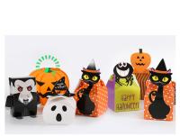 China Halloween Children Sweet Bonbon Dark Chocolate Gift Box Truffle Boxes Bulk Packaging for sale