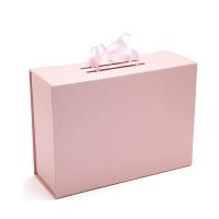 China CMYK Printed Corrugated Cardboard Folding Gift Box / Rectangle Shape Cardboard Giftbox for sale