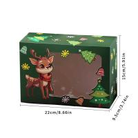 China Paperboard Liner Transparent Collapsible Christmas Boxes OEM Service Foldable Gift Boxes for sale
