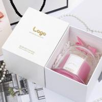 China 10*10*12cm Luxury Custom Scented 30cl Candle Box Tube Packaging With Gold Foil Print Logo for sale