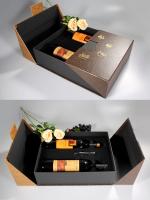 China Recyclable Luxury Colorful Wine Bottle Shipping Boxes And Inserts With Logo for sale