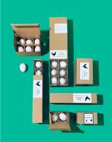 China Biodegradable Paper Easter Egg Boxes Containers Cartons Packaging Box 3x4 Tray for sale