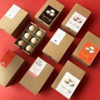 China Empty 20 Reusable Egg Paper Box Cartons Container Brown Cardboard Paper Custom Printed for sale