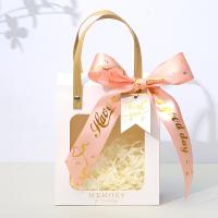 China Custom Paper Gift Bag With Handles Reusable For Grocery 10kg Capacity for sale