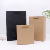 China Personalized Brown Paper Bags With Handles Eco Friendly With Logo Printing for sale