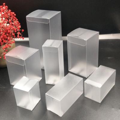 China Transparent Small PVC Gift Box PET Plastic Folding Packing In Bulk for sale