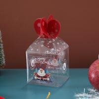 China Folding Plastic PVC Cake Box Clear Gift PET Box For Christmas Apple Candy Custom Logo for sale
