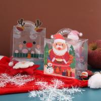 China Folding Plastic PVC Cake Box Clear Gift PET Box For Christmas Apple Candy Custom Logo for sale