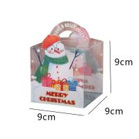 China Folding Plastic PVC Cake Box Clear Gift PET Box For Christmas Apple Candy Custom Logo for sale