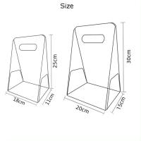 China Transparent PET Clear Plastic Favor Boxes Handbag Customizable PVC Box for sale