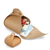 China OEM Recyclable Biodegradable Cake Box Kraft Paper Bakery Boxes For Pastry Packaging for sale