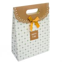 China Custom Logo Recyclable Grey Board Gift Bag with UV Printing for sale
