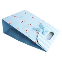 China Custom Logo Recyclable Grey Board Gift Bag with UV Printing for sale