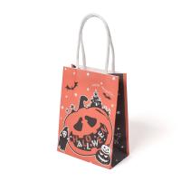 China Custom Printed Halloween Kraft Paper Food Bags 10x12in Recycled for sale