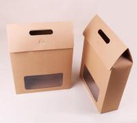 China Custom Biodegradable Kraft Paper Shopping Bag 12x8in with Drawstring for sale