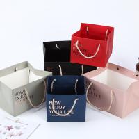 China Custom 10x10cm Recycled Art Paper Food Packaging Bags with Zipper Top for sale