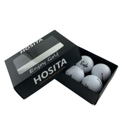 China Golf Ball Packaging Box with Window for 12 Balls One Dozen Capacity and MOQ 500pcs for sale