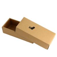 China Customized Printing Recycled Kraft Paper Socks Packaging Box with MOQ 500pcs for sale
