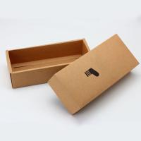 China Customized Printing Recycled Kraft Paper Socks Packaging Box with MOQ 500pcs for sale