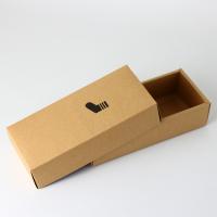 China Customized Printing Recycled Kraft Paper Socks Packaging Box with MOQ 500pcs for sale