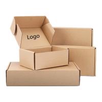 China Custom Logo Eco-friendly Craft Paper Mailer Box 15*15*5cm for Apparel Packaging for sale