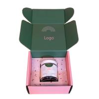 China Factory Wholesale Custom Hot Sale Black Luxury Folding  Airplane Corrugated Paper Cosmetics Shipping Mailer Box With Logo for sale