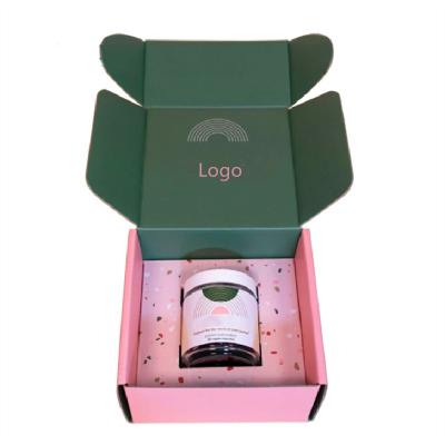 China Factory Wholesale Custom Hot Sale Black Luxury Folding  Airplane Corrugated Paper Cosmetics Shipping Mailer Box With Logo for sale