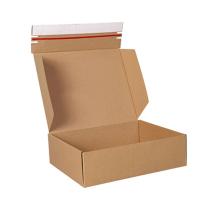 China China Wholesale Custom Simple Creative Black Paper Zip Detachable Parcel Shipping Mailer Box Packaging with logo for sale