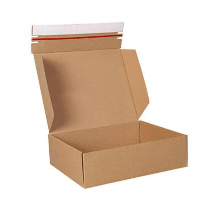 China China Wholesale Custom Simple Creative Black Paper Zip Detachable Parcel Shipping Mailer Box Packaging with logo for sale