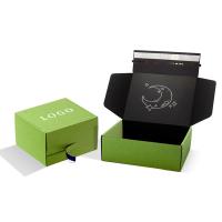 China China Wholesale Custom Simple Creative Black Paper Zip Detachable Parcel Shipping Mailer Box Packaging with logo for sale