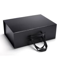 China Bulk Cheap Custom Logo Corrugated Paper  Boxes with Handle Carry Box for Shoes T-shirt Clothing Trousers for sale