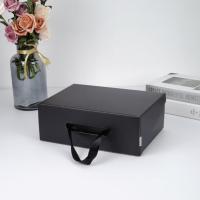 China Bulk Cheap Custom Logo Corrugated Paper  Boxes with Handle Carry Box for Shoes T-shirt Clothing Trousers for sale