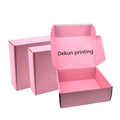 China Manufacturer Private Label pink Cardboard Box Flip Top Design Mailer Box Carton Packaging High Quality Custom Design Shoe Box for sale