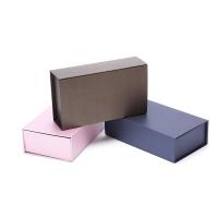 China Custom Large Book Shape Paper Cardboard Magnetic Folding Gift Box Packaging with Ribbon Tie for Handbags for Clothes for Makeup for sale