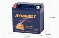 China DYNAVOLT MG14-BS-C Battery 12V 14Ah New Original Blue Color Motorcycle Battery for sale