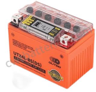 China OUTDO UTX4L-BS(DS) Battery DS-iGEL 12V 4Ah 10HR *CA:115A New Original Motorcycle Part for sale