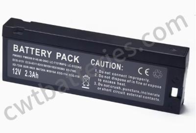 China OEM 12V 2.3Ah Medical Batteries for Mindray PM9000 PM8000 Space 90309 90369 1030 1050 for sale