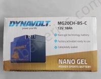 China DYNAVOLT MG20CH-BS-C Motorcycle Battery 12V 18Ah NANO GEL Batteries AGM Replacement Accessories for sale