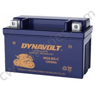 China DYNAVOLT MG9-BS-C Nano Gel Series Motorcycle Battery 12V 9Ah Maintenance Free Motor Accessories for Aki Motor KTM Duke for sale
